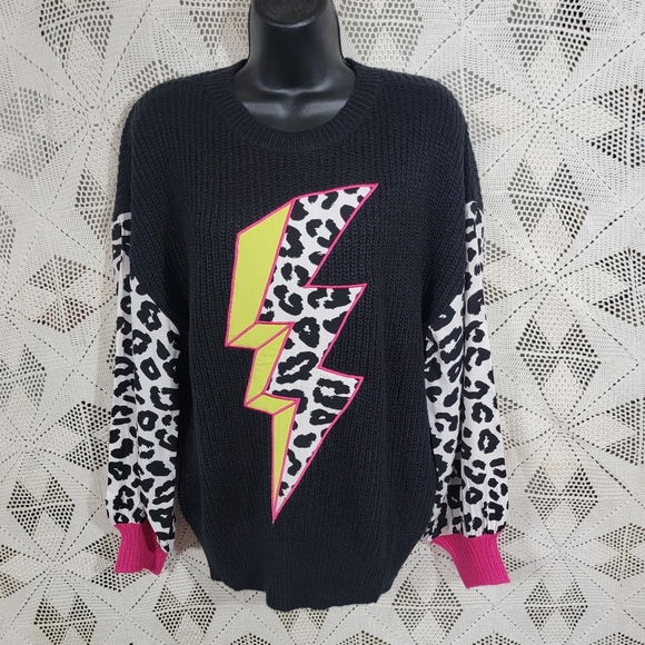 Crazy Train | Sweaters | Crazy Train Sweater Size Medium Black W ...